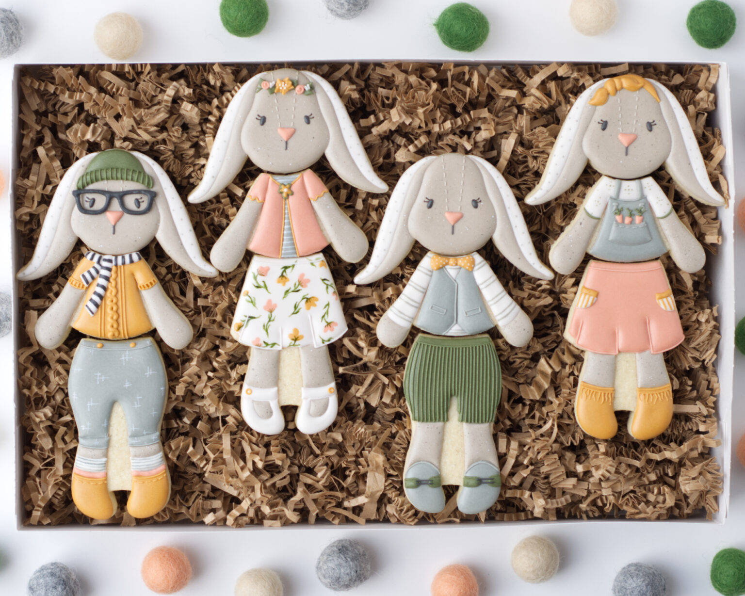 Easter Bunny “Dress Up” Cookie Class – Honey and Lou Baking Academy